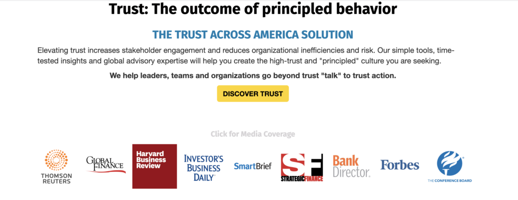 Trust Research- Trust Across America-Trust Around the World™